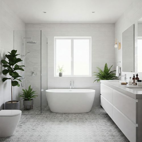 Beyaz Banyo Dekorasyonu • White Design